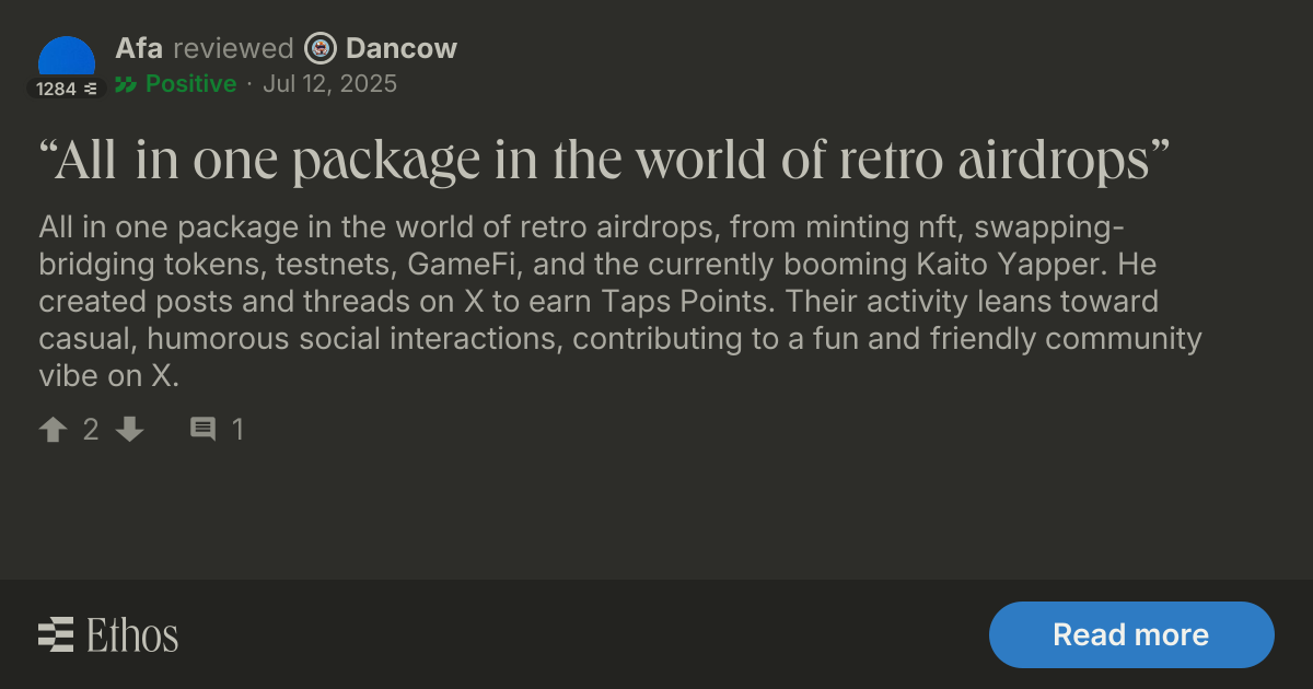 Afa left a positive review for Dancow